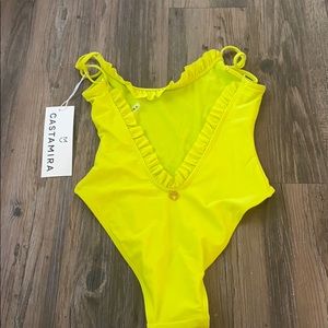 Castamira | Swim | Kara Ruffle One Piece In Limoncello | Poshmark
